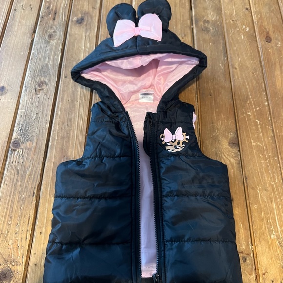 Disney | Jackets & Coats | Minnie Mouse Puffer Vest Matching Pants ...